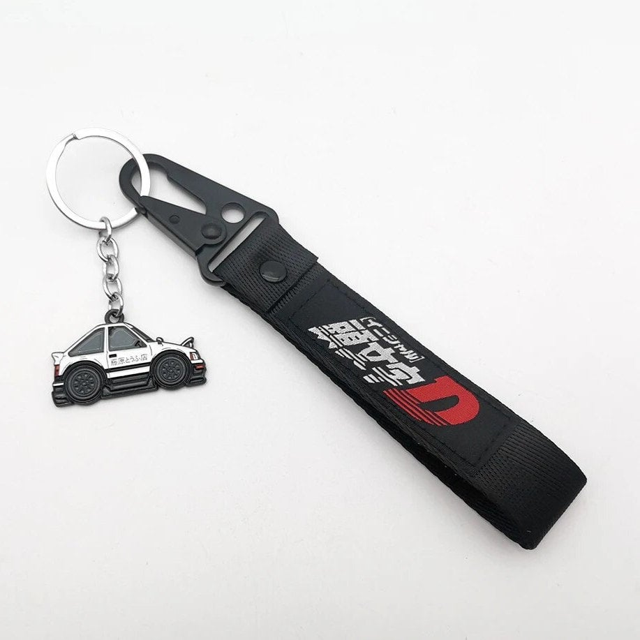 Initial D Toyota Sprinter Trueno AE86 Tow Strap JDM Style Keychain ...